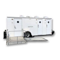 ADA 3 Stall Restroom Trailer for Rentals in NY & NJ